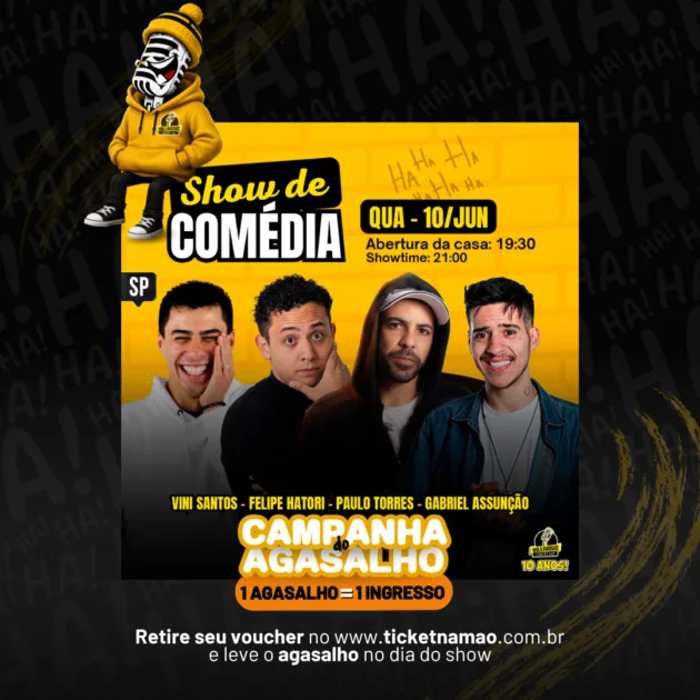 Show Beneficente:: Paulo Torres, Vini Santos, Felipe Hatori e Gabriel ...
